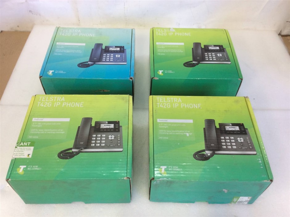 Telstra T42G IP Phone New Unboxing (Lot of 4) Auction (0025-2573924 ...