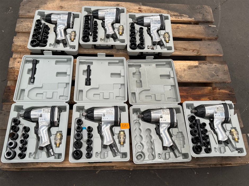 Air Impact Wrench Kits x 7 units Auction (0581-2574016) | Grays Australia