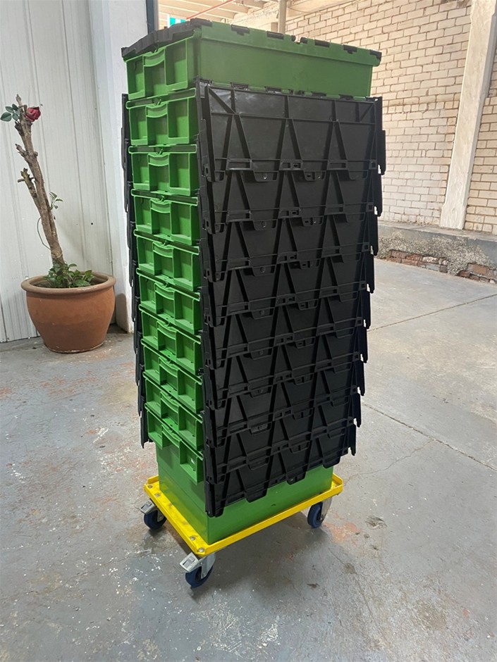 Moving Crates - Poly Tubs with Lid Auction (0078-5061196) | Grays Australia