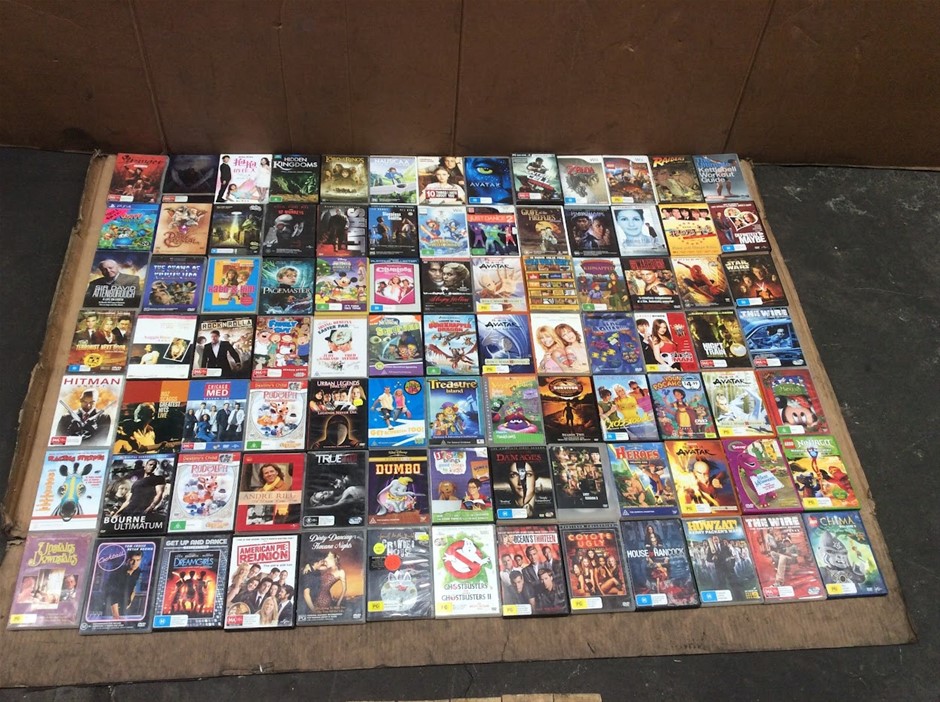 Mixed Different types of movie DVDs (Lot of 91) Auction (0018-2574642 ...