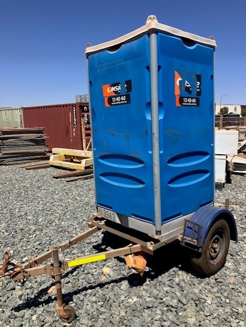 Portaloo Toilet - Trailer Mounted - Fresh Water Flush Auction (0063 ...