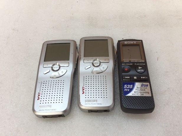 SONY ICD-PX820 IC Recorder&Philips LFH 9600 Digital Pocket Memo (Lot of ...