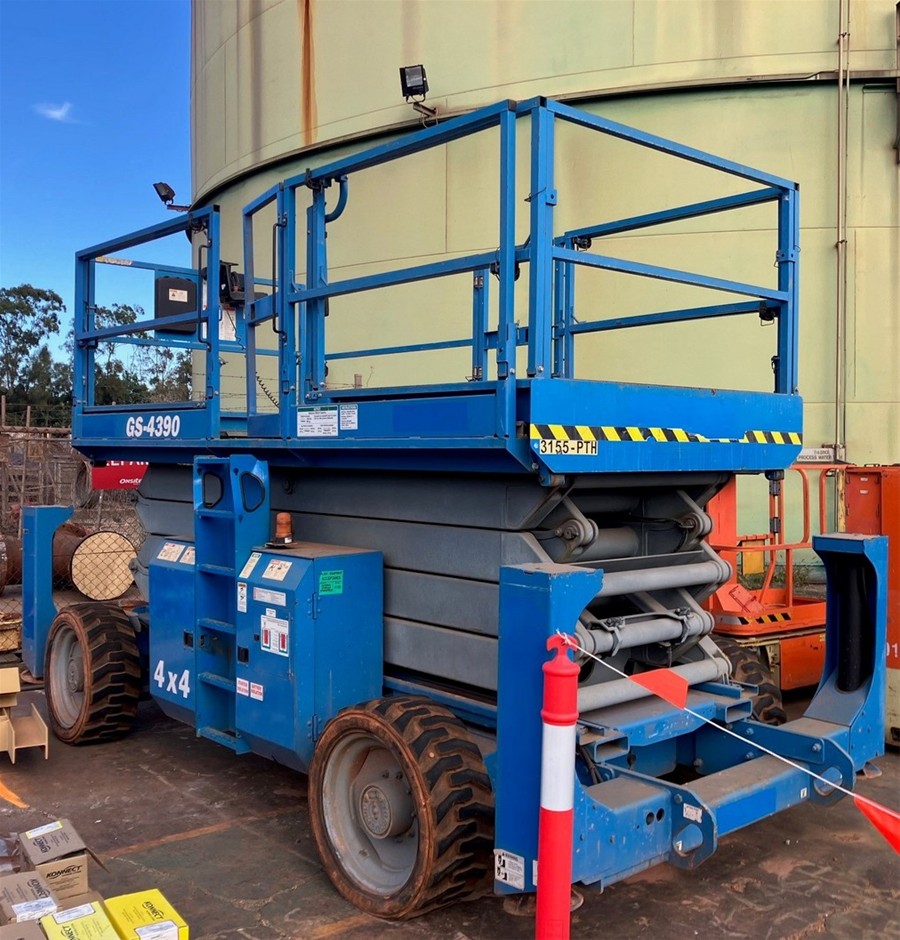 2008 Genie GS4390RT Scissor Lift - 43ft (13.0m) - Diesel Auction (0050 ...
