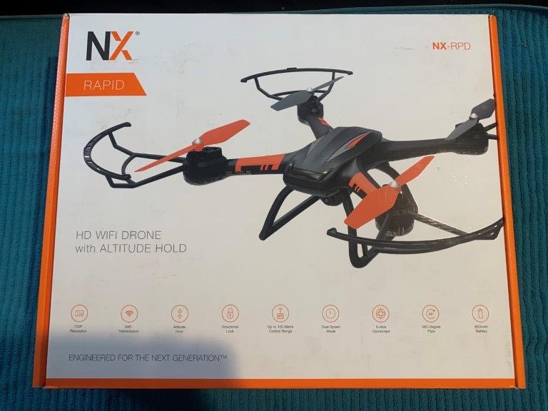 New in Box NX Rapid HD Wi-Fi Drone with Altitude Hold - Qty 1 Auction ...