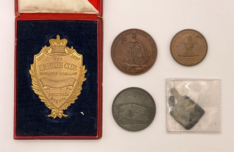 5 x Asstd British Commemorative Medals, C:1450-1905 Auction (3360 ...