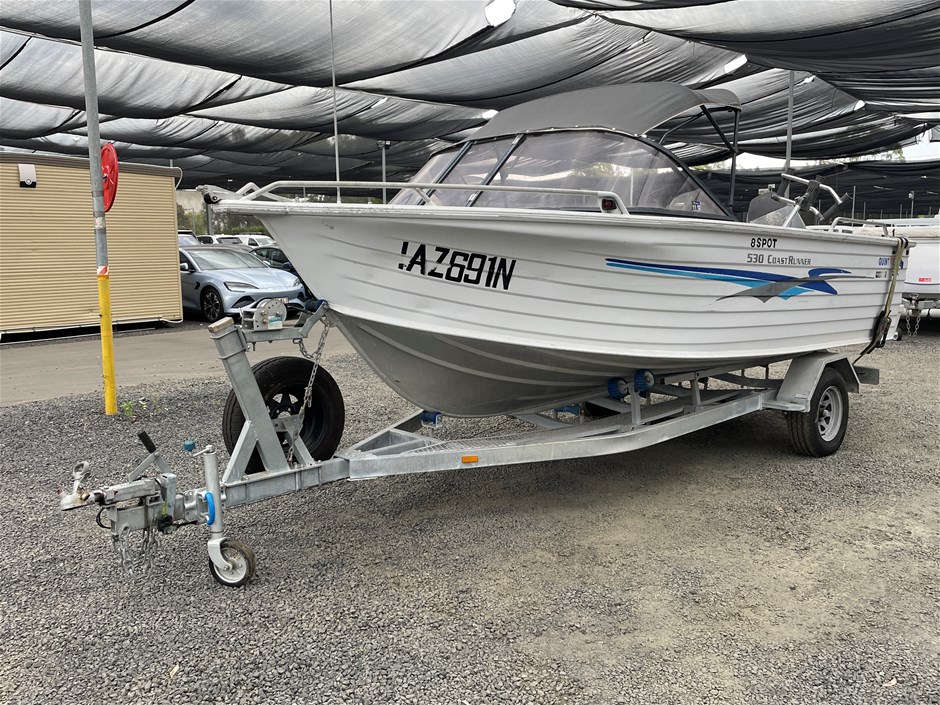 Quintrex 530 Coast Runner Power Boat Auction (0001-10082743) | Grays ...
