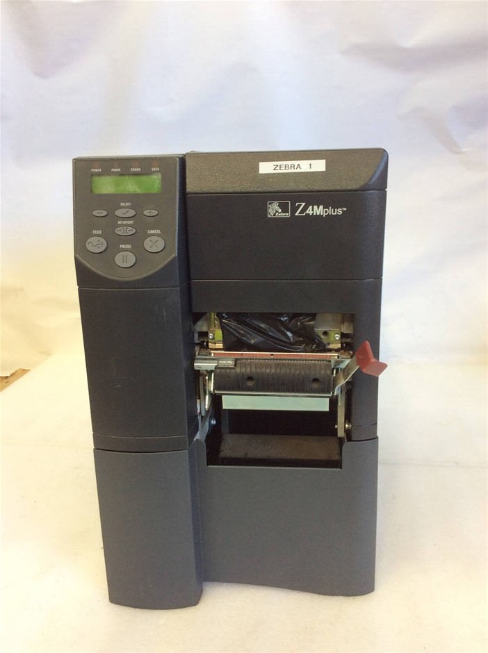 Zebra Z4M Plus Thermal Barcode Label Printer Auction (0029-2576908 ...