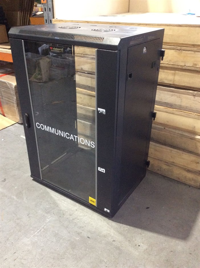 Wideband Communications Network Server Rack Cabinet Auction (0009 ...