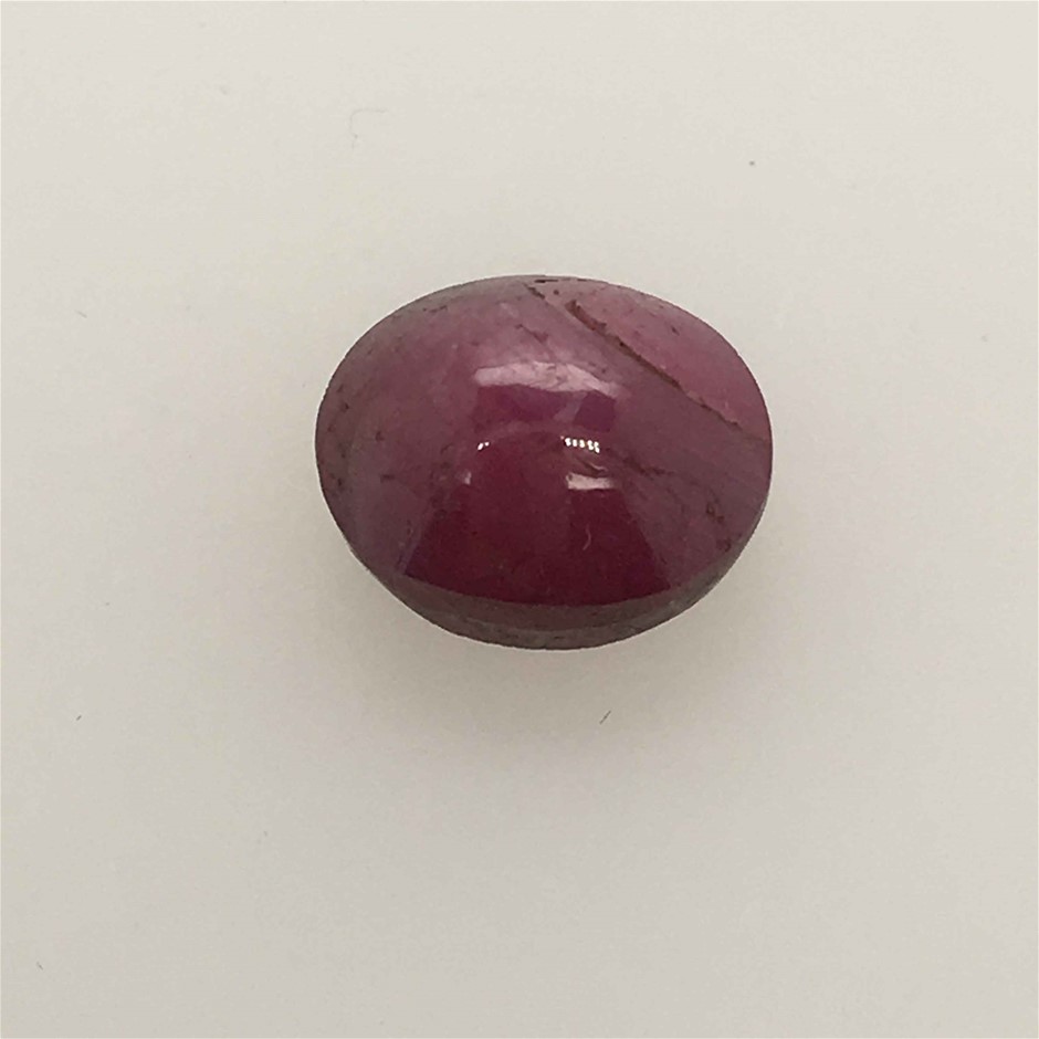 6.60ct One Stone Loose Natural Star Ruby unheat Cabochon Oval With AIG ...