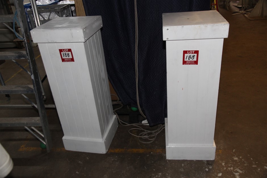 White Timber Plinth Auction (0188-5062217) | Grays Australia