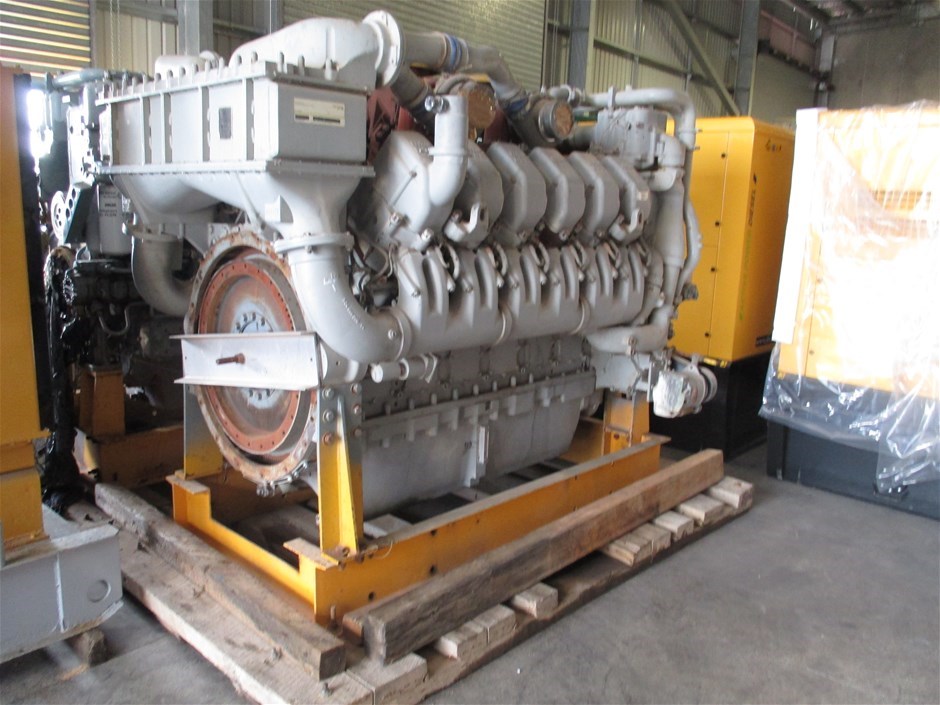 MTU 12v4000 Diesel Engine V12 Cylinder Engine Auction (0001-7007369 ...