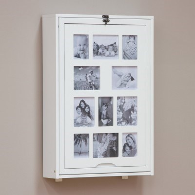 Buy Photo Frame Fold Down Multi Storage Desk - White | Grays Australia